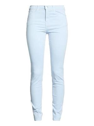 Emporio Armani Cotton Viscose Blend Skinny Pants - Blue