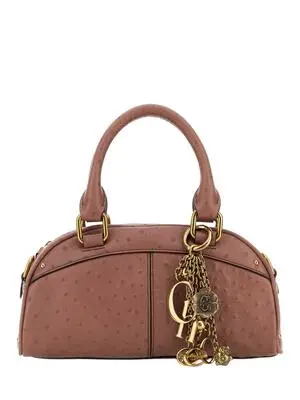 Chloé Antiqued Leather Bowling Handbag - Pink