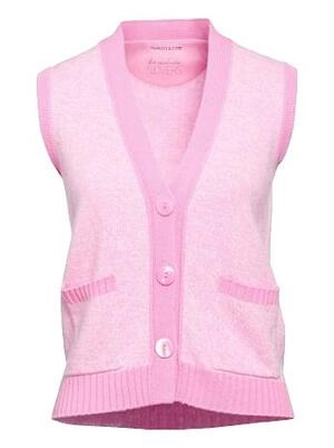 PUROTATTO Sleeveless Cashmere Cardigan - Pink