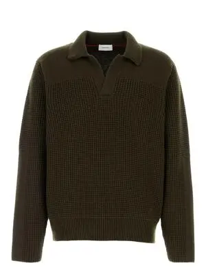 FERRAGAMO Salvatore Wool Knit Sweater - Green