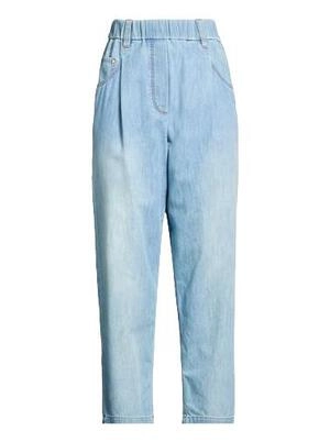 Brunello Cucinelli Tapered Cotton Jeans - Blue