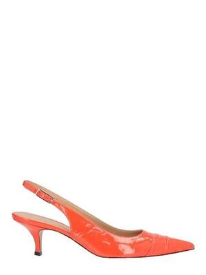 MAISON MARGIELA Leather Slingback Pumps - Orange