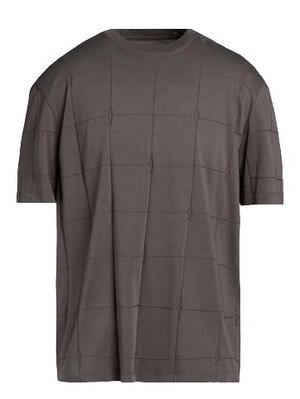 Armani Exchange Man T-shirt Slate Blue Size Xl Cotton Grey