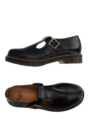 Dr. Martens Polley Smooth Leather Mary Jane Flats - Black