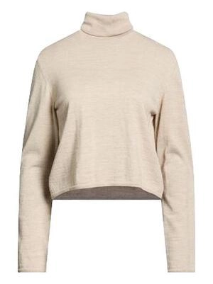 MAISON MARGIELA Turtleneck Acrylic And Virgin Wool Knit Top - Beige