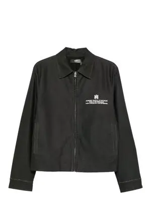Amiri Logo-print Overshirt - Black
