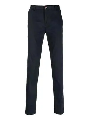Boggi Milano Straight-leg Stretch-cotton Chino Trousers - Blue
