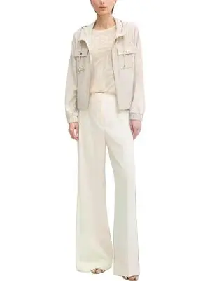 JOSEPH RIBKOFF Joseph Ribkoff Palm Leaf Knit Top