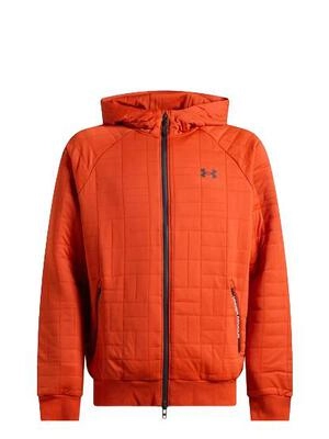 Under Armour Quilted Hooded Jacket With Zipped Pockets - Red