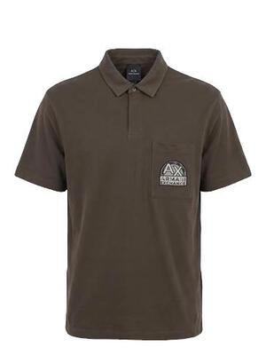 Armani Exchange Polo Shirt Military Size Cotton - Green