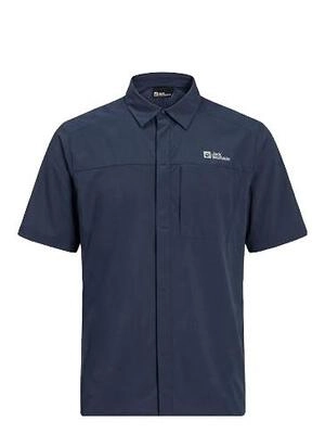 JACK WOLFSKIN Shirt Size Polyamide, Elastane - Blue
