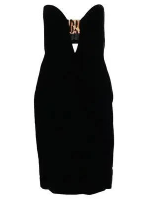 TOM FORD Leopard-detail Mini Dress - Black