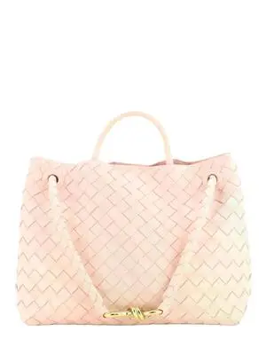 Bottega Veneta Bottega Veneta Andiamo Top Handle Bag Intrecciato Nappa Medium Satchel Pink