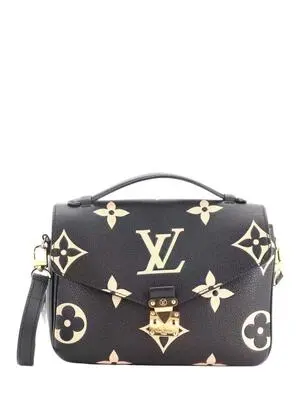 LOUIS VUITTON Pochette Métis Monogram Empreinte Giant Crossbody Bag - Black