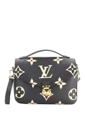 LOUIS VUITTON Pochette Métis Monogram Empreinte Giant Crossbody Bag - Black