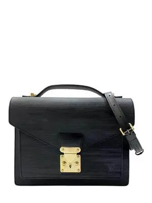 LOUIS VUITTON Monceau Epi Tote Bag - Black