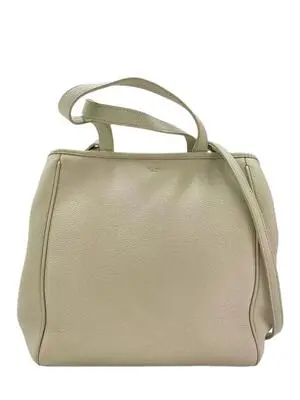Celine Fold Cabas Leather Tote Bag - Neutrals