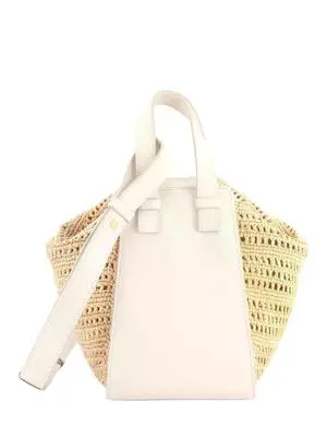 LOEWE Loewe Hammock Raffia Compact Hobo Bag