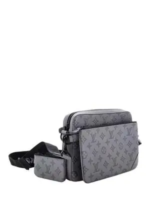 LOUIS VUITTON Louis Vuitton Trio Messenger Bag Monogram Shadow Leather