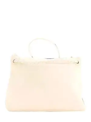 Bottega Veneta Ciao Ciao Top Handle Bag Leather Intrecciato Detail Medium Satchel - Neutrals
