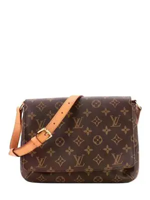 LOUIS VUITTON Monogram Canvas Musette Tango Shoulder Bag - Brown
