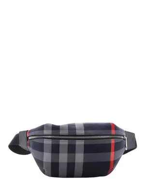Burberry Sonny House Check Canvas Belt Bag - Blue