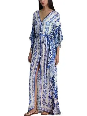 Alice + Olivia Marva Button-down Maxi Dress - White