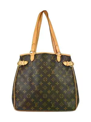 LOUIS VUITTON Monogram Pattern Tote Bag - Brown