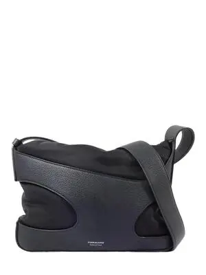 FERRAGAMO Cut-out Shoulder Bag - Black