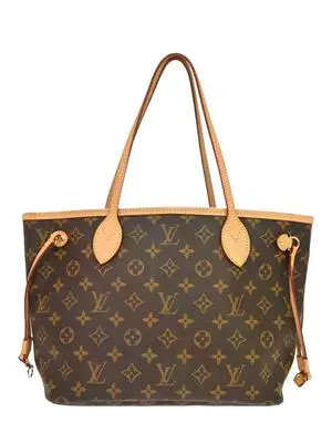 LOUIS VUITTON Monogram Neverfull Pm Tote Bag - Brown