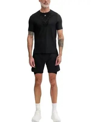 X-BIONIC Corefusion Run Logo-print Panelled T-shirt - Black