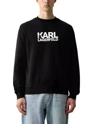Karl Lagerfeld Logo Print Sweatshirt - Black