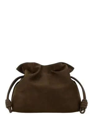 Loewe Nabuk Medium Flamenco Clutch - Brown