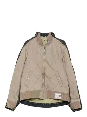 Mihara Yasuhiro Quilted Layered-denim Jacket - Neutrals