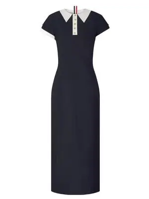 Thom Browne Hopsack Suiting Dress - Blue