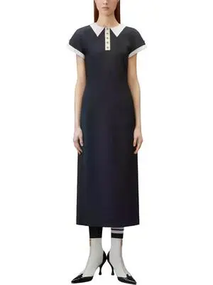 Thom Browne Hopsack Suiting Dress - Blue