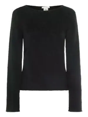 THE ROW Omiko Fine-knit Sweater - Black