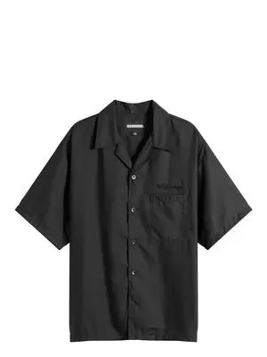 NEIGHBORHOOD Solid Color Hawaiian Logo Shirt - Black