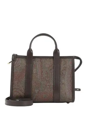 Etro Bauletto Xs Arnica Jacquard Shoulder Bag - Brown