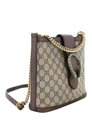 Gucci Dionysus Gg Coated Canvas Medium Bucket Bag - Brown
