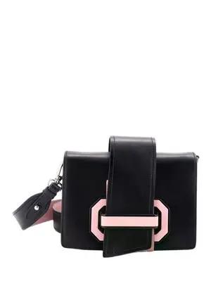 Prada City Calfskin Small Crossbody Bag - Black