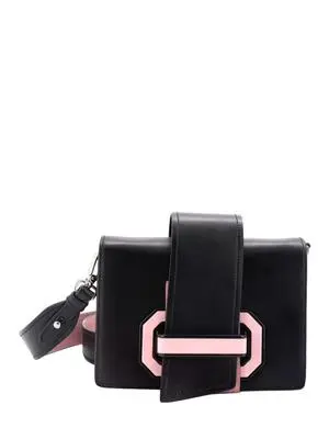 Prada City Calfskin Small Crossbody Bag - Black