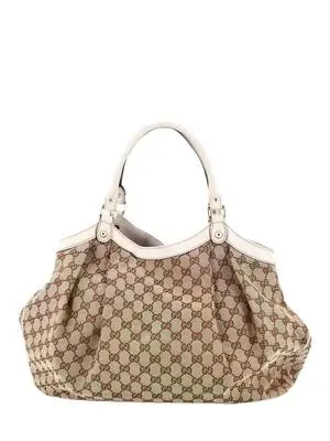 Gucci Sukey Gg Canvas Large Tote Bag - Brown