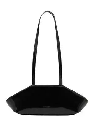 Marsèll Sapi Patent-finish Shoulder Bag - Black