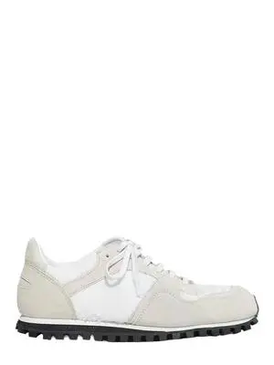 Comme Des Garçons X Spalwart Sequin-embellished Suede Sneakers - Neutrals