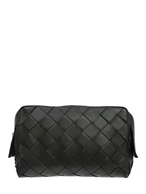 Bottega Veneta 2010-2020s Intrecciato Clutch Bag - Black