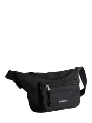 Balenciaga Logo Patch Belt Bag - Black