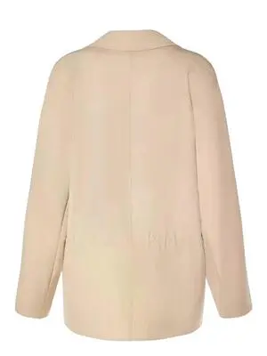 Max Mara Notched Lapel Drawstring Waist Jacket - Neutrals
