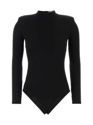 JIL SANDER Wool Bodysuit - Black