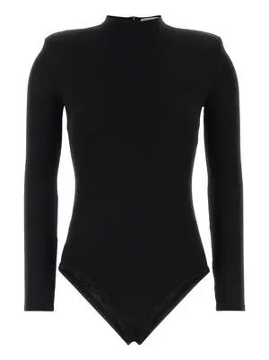 JIL SANDER Wool Bodysuit - Black
